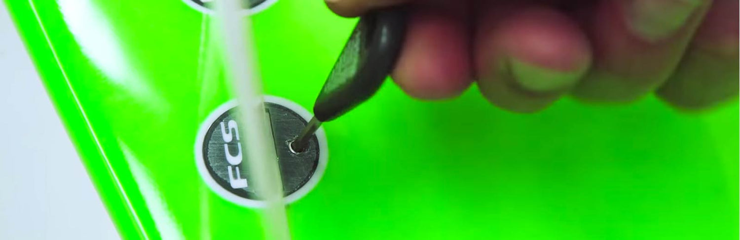 How to insert original FCS fins – Global Surf Industries - USA
