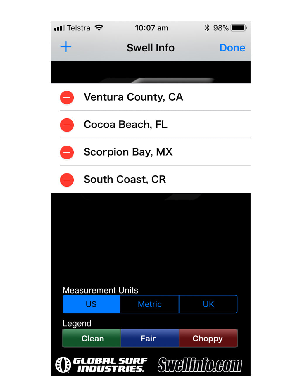 Swellinfo Surf Forecast App – Global Surf Industries - USA